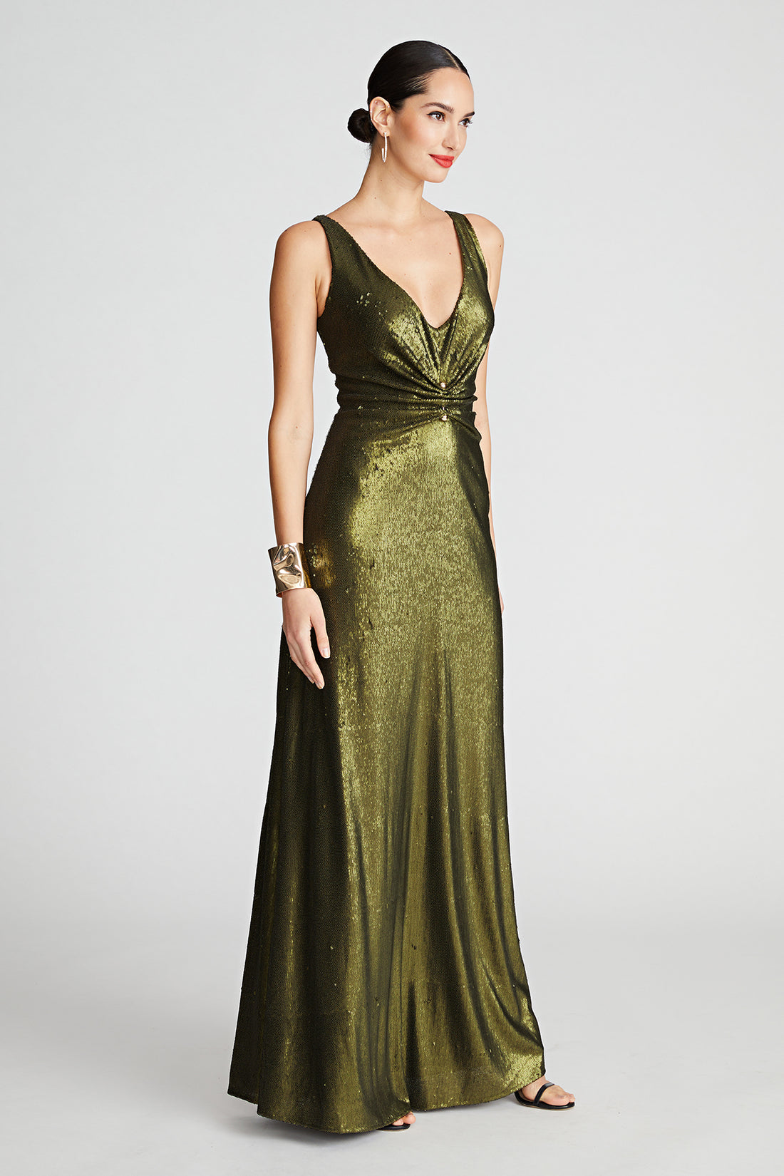 Cassandra Gown In Sequin – Halston