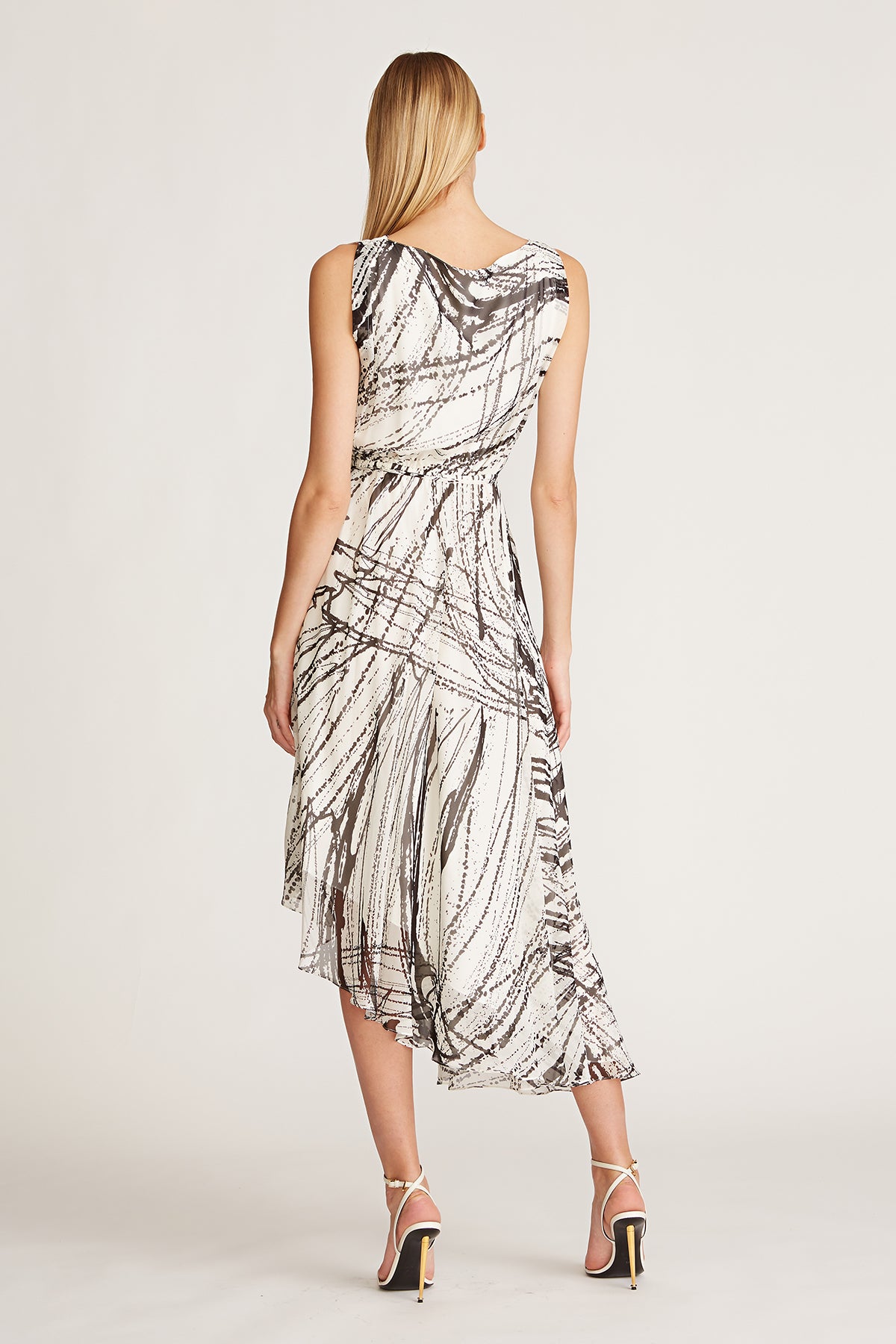 Camilla Printed Dress – Halston