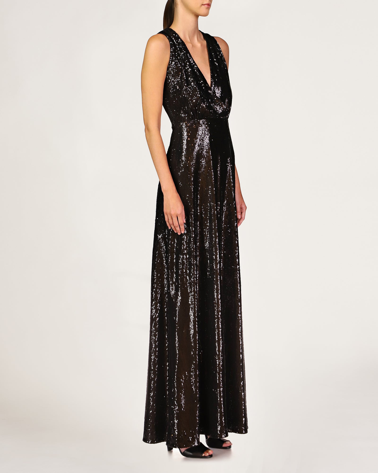 Halston - Harlan Folded Drape Gown
