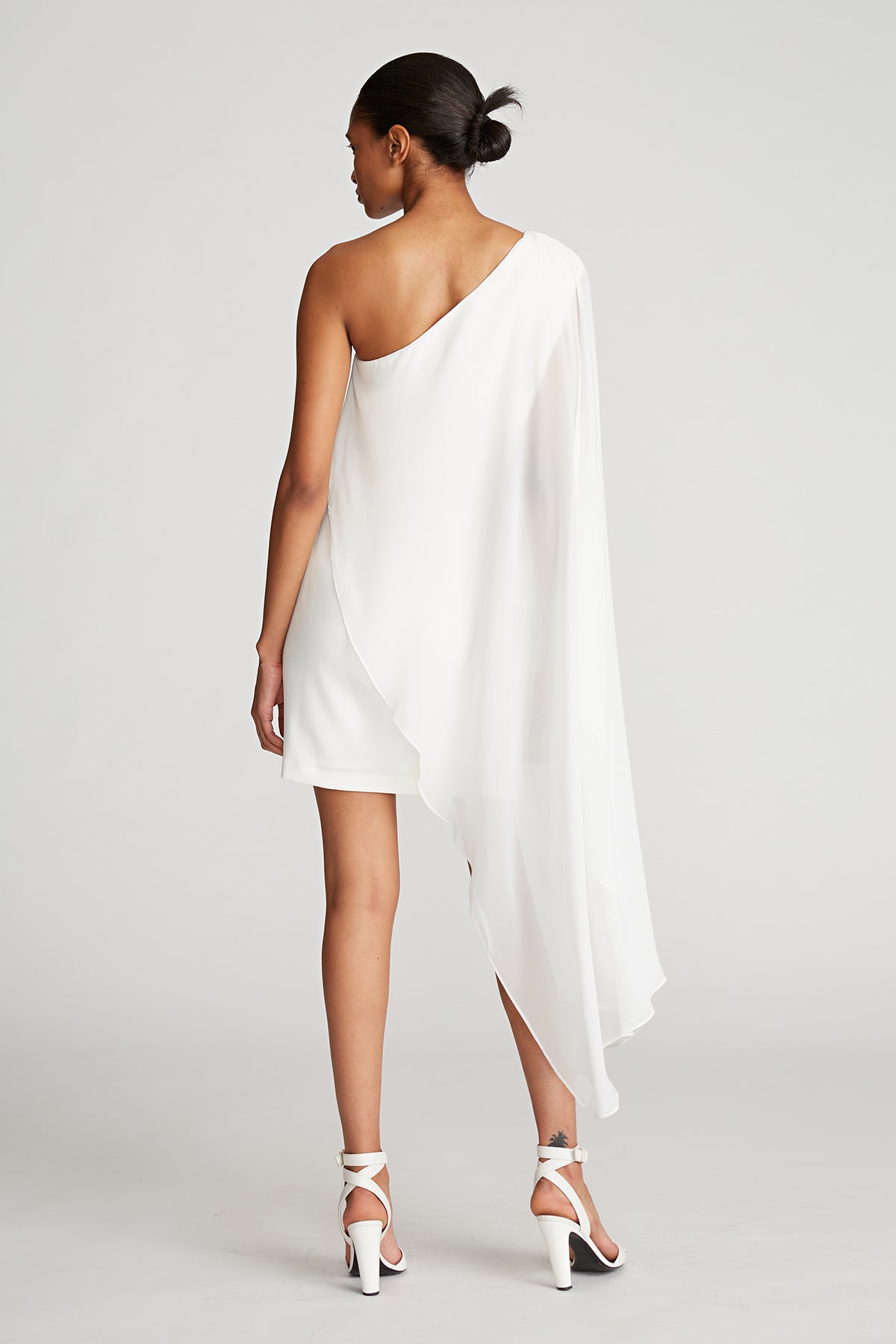 Sabrina Dress In Crepe/Chiffon – Halston