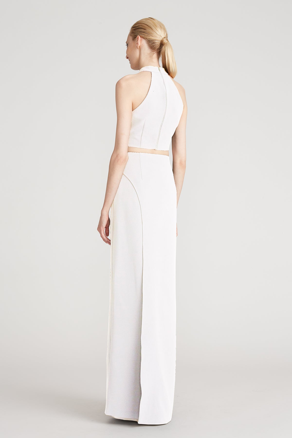 Halston - Rina Halter Top in Chalk