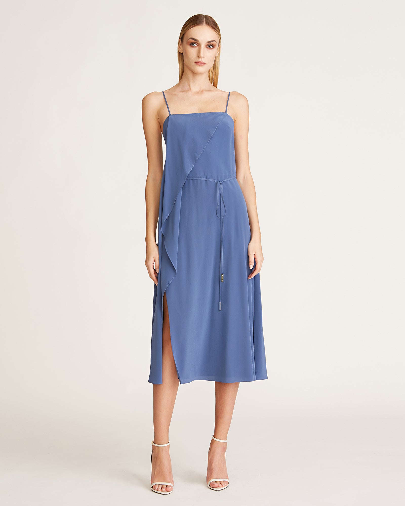 Morgan Draped Slip Dress – Halston