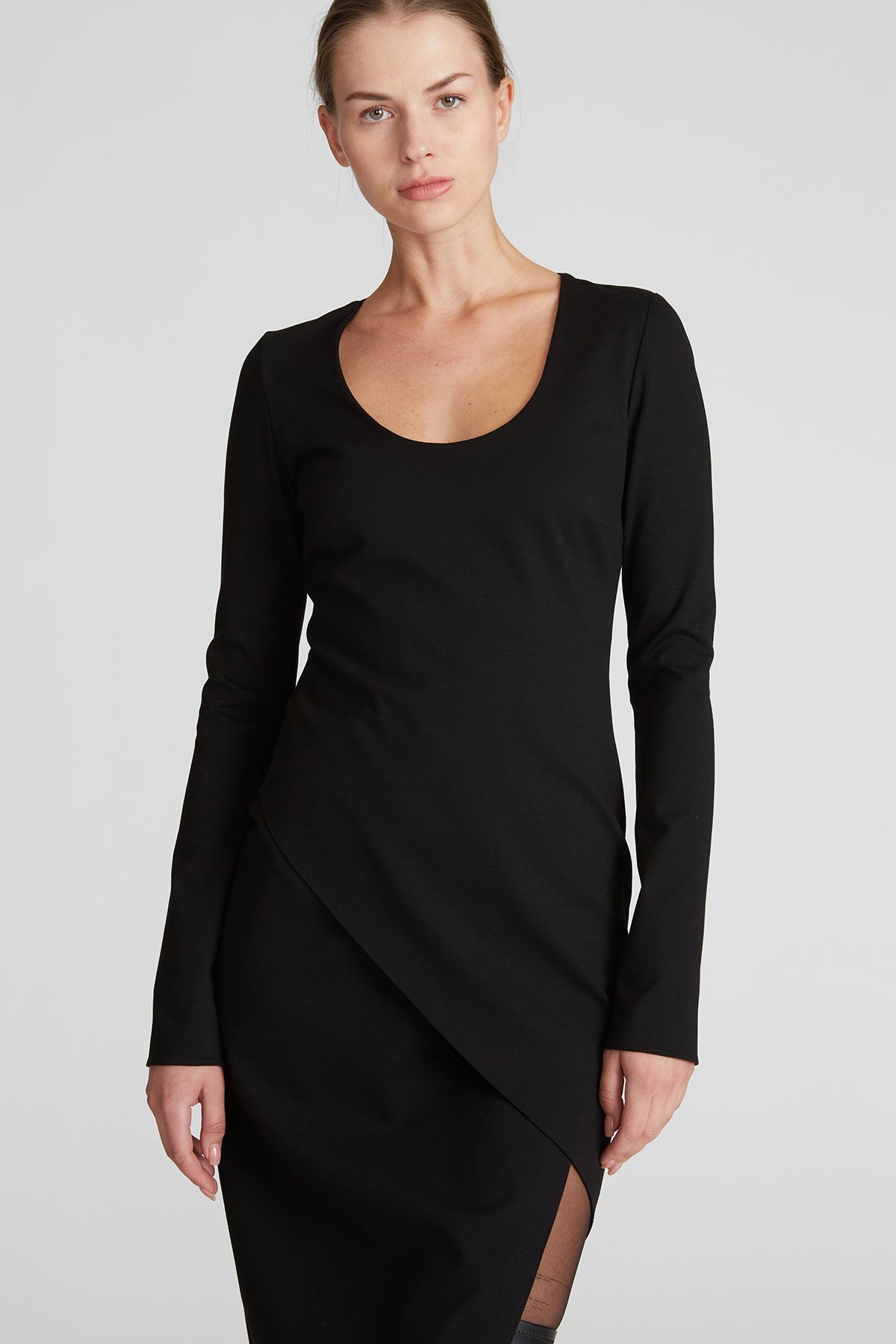Halston - Alexia Knit Dress - Black