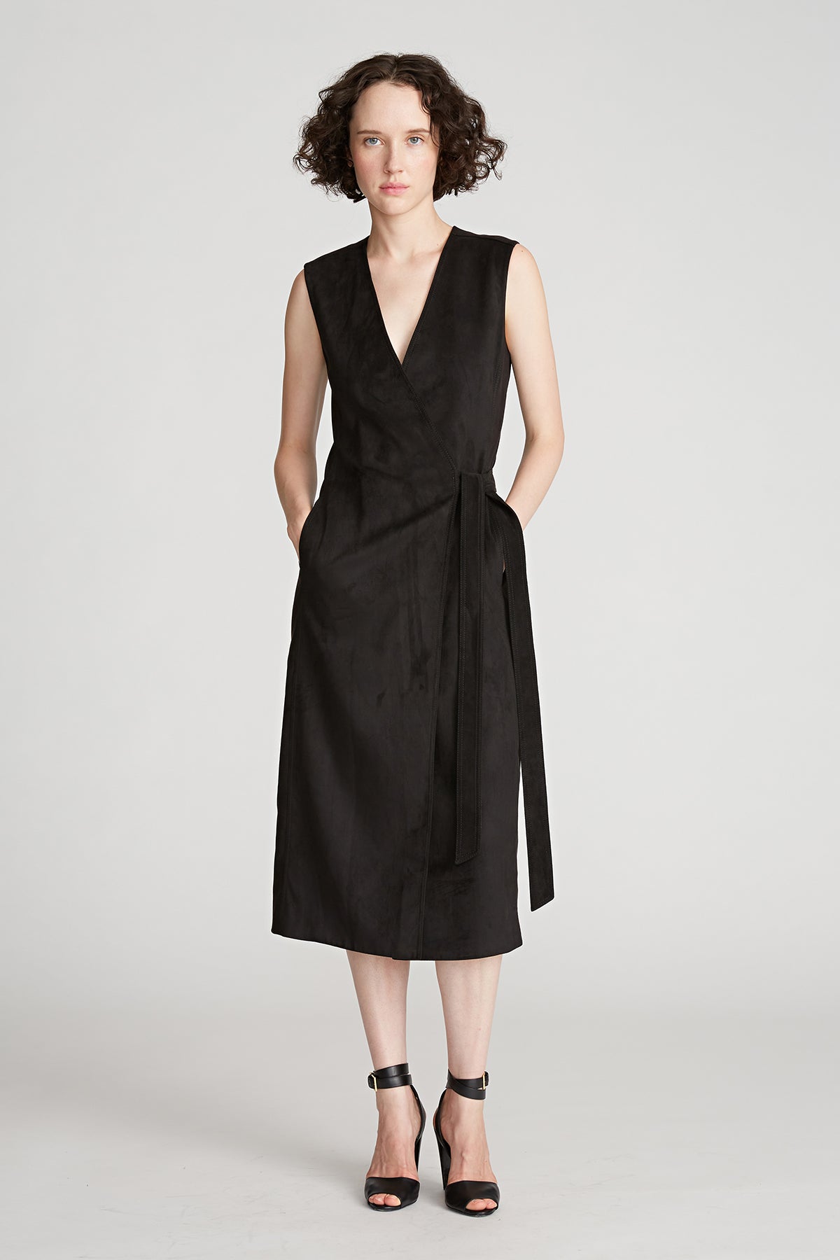 Paulina Dress In Ultrasuede – Halston