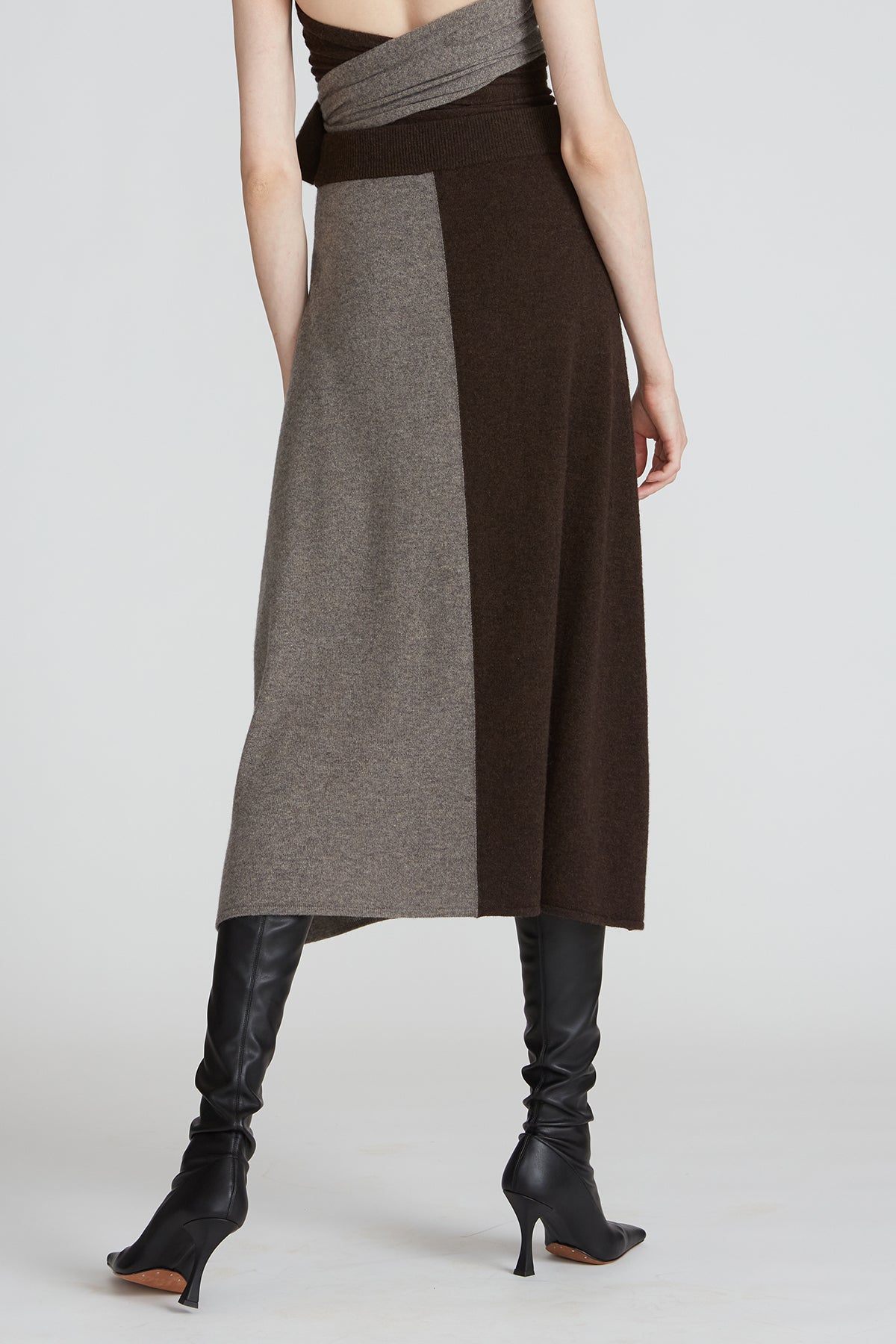 Halston - Elsa Sweater Skirt - Truffle/ Sable