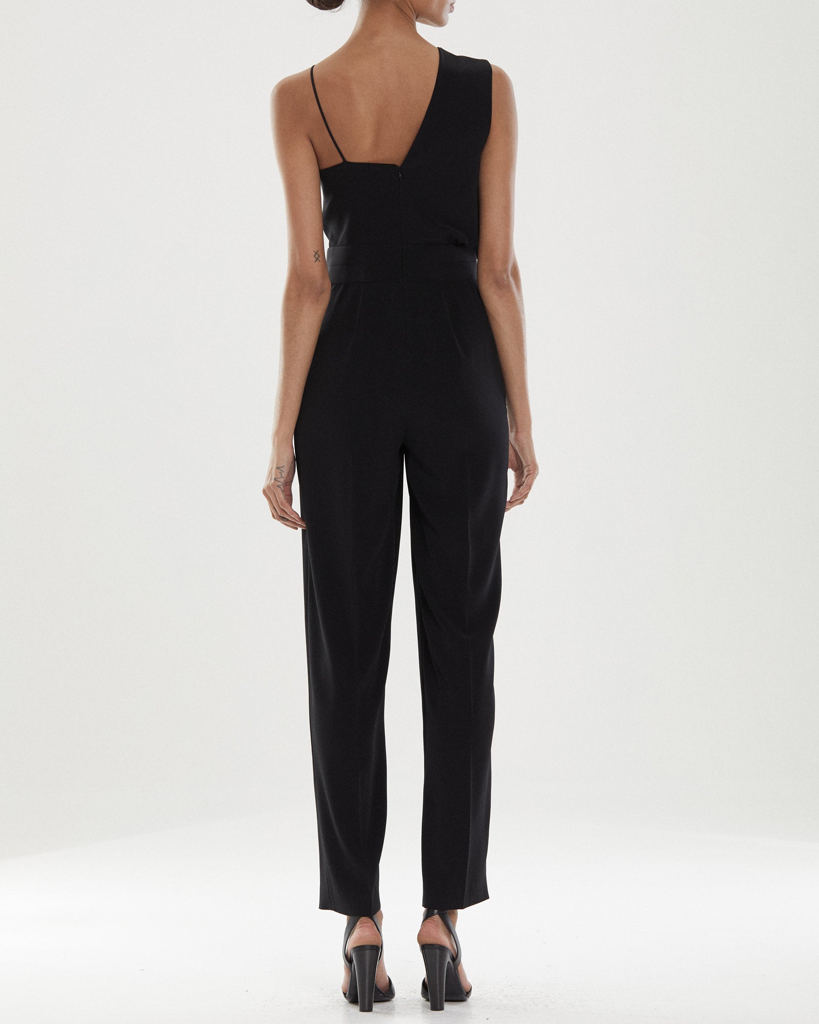 Halston - Noire Drape Jumpsuit