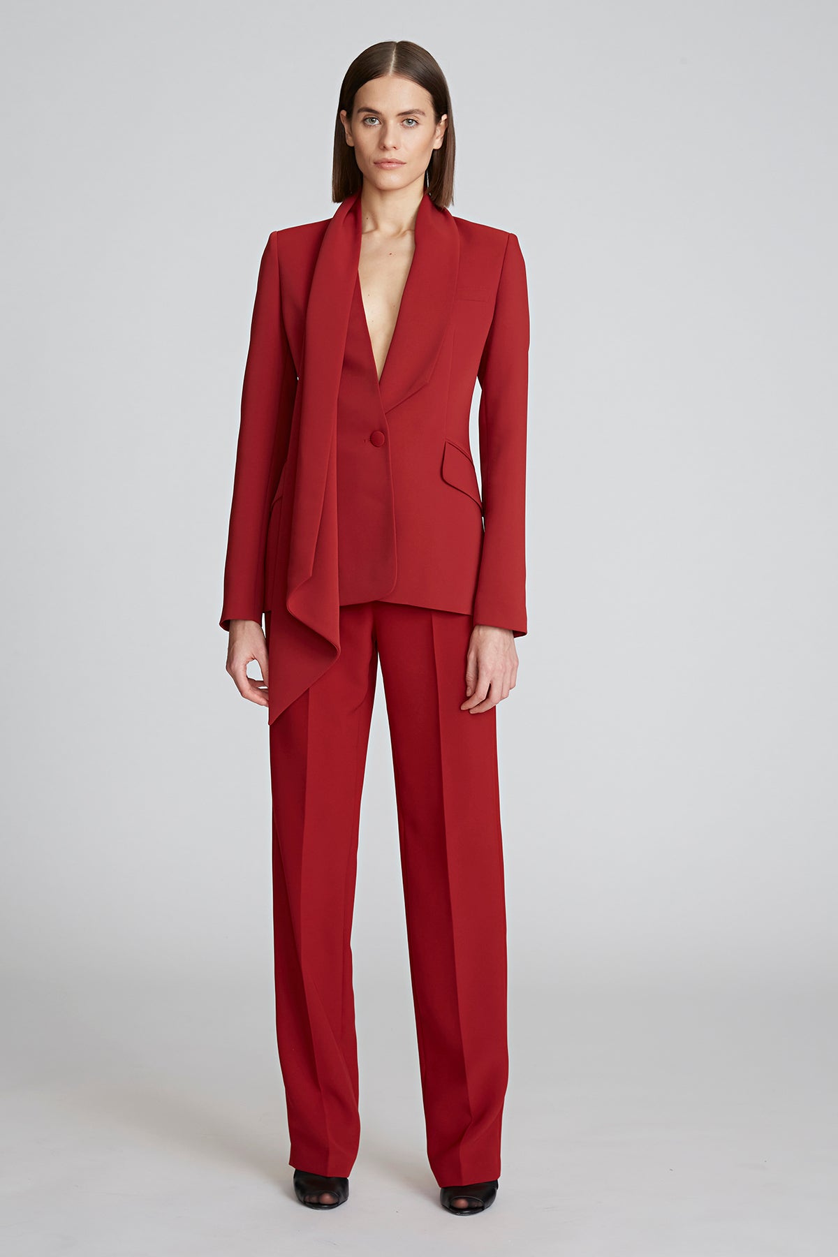 Marlee Jacket In Stretch Crepe – Halston