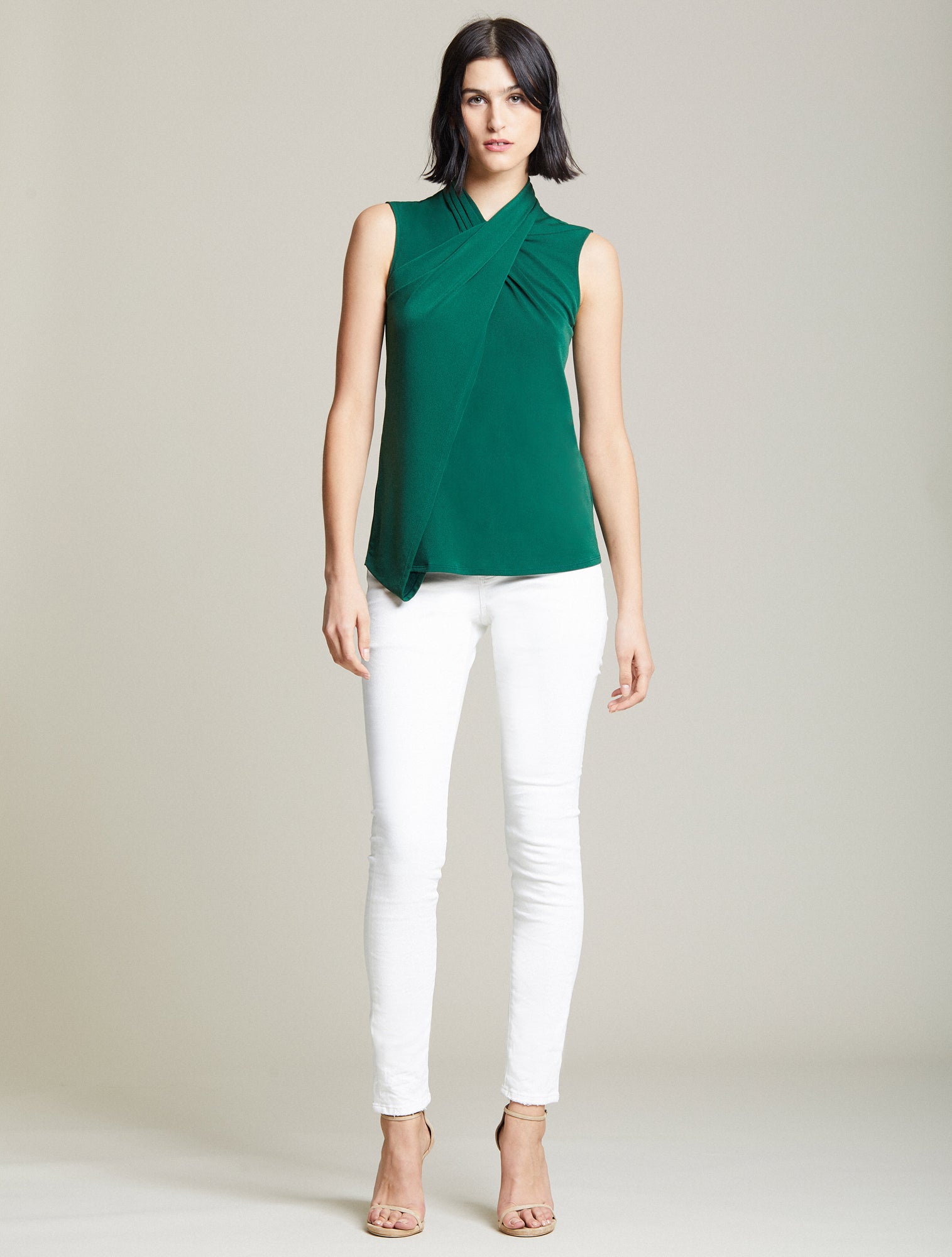 Halston - Cross Neck Top - 2020 Ready To Wear Collection